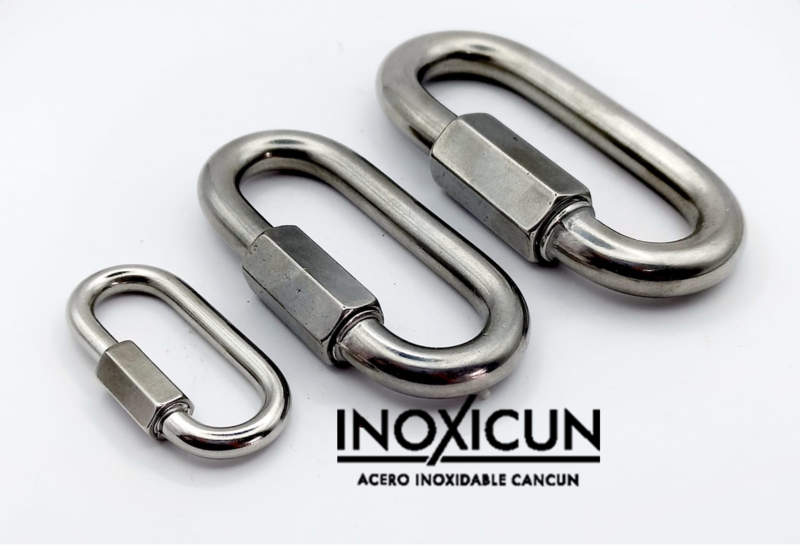 Eslabon 1/8" de cadena inoxidable T-316 - INOXICUN - Acero Inoxidable